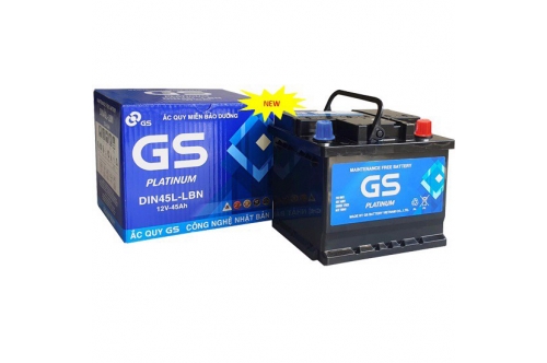 Bình ắc quy khô GS 12V-45Ah MF DIN45L-LBN
